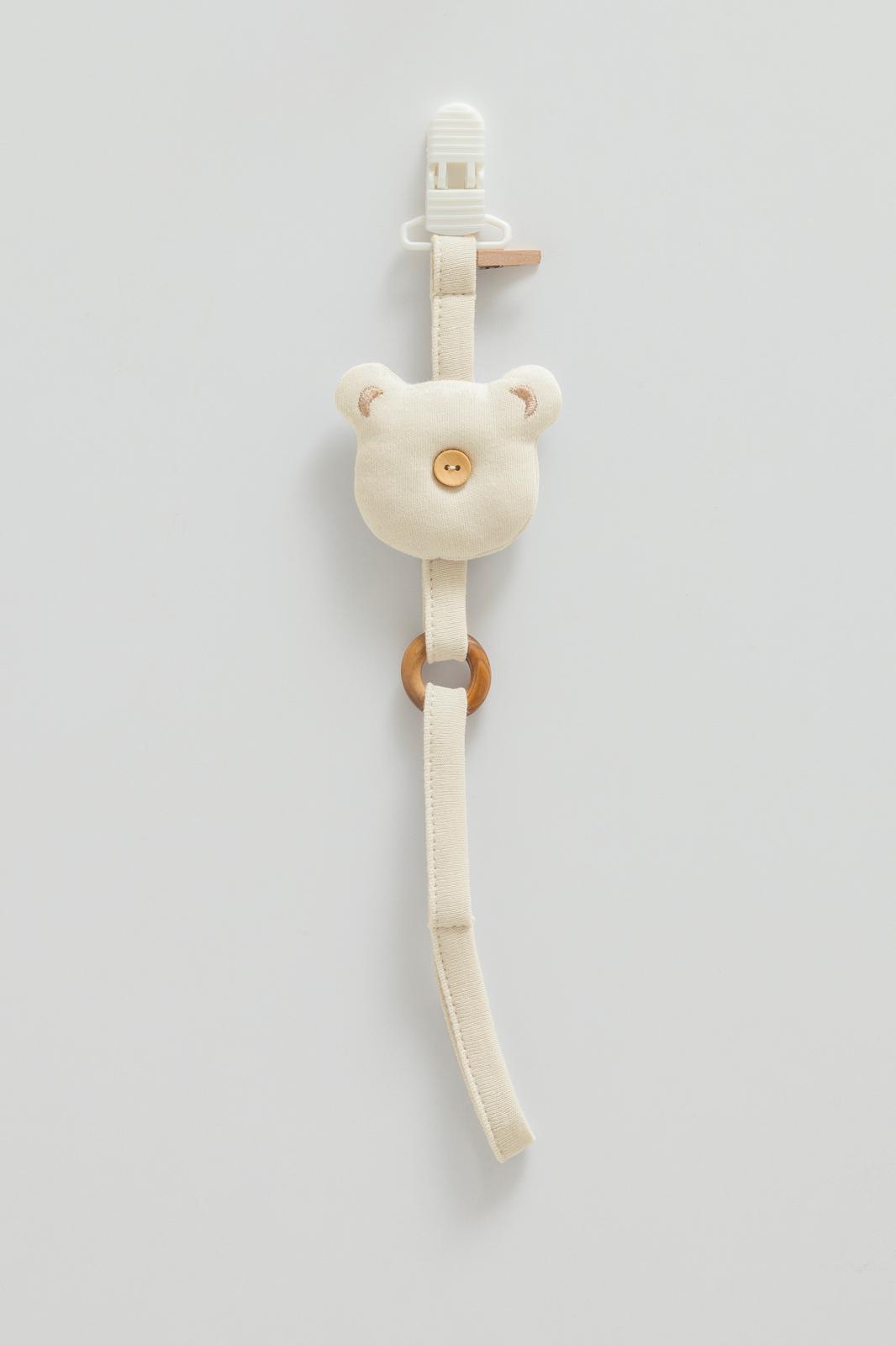 Bear Pacifier Holder – Soft Plush Baby Pacifier Clip | Honey & Hive